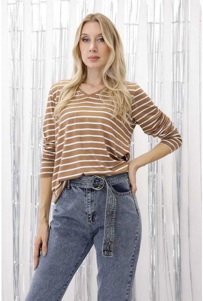 Modaline V Yaka Basic Tunik