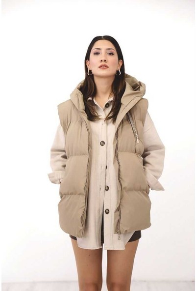 Modaline Kapşonlu Şişme Yelek Modaline Kapşonlu Şişme Yelek