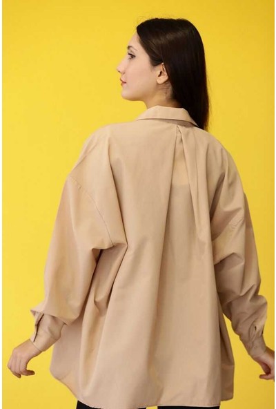 Modaline Tek Cepli Oversize Gömlek