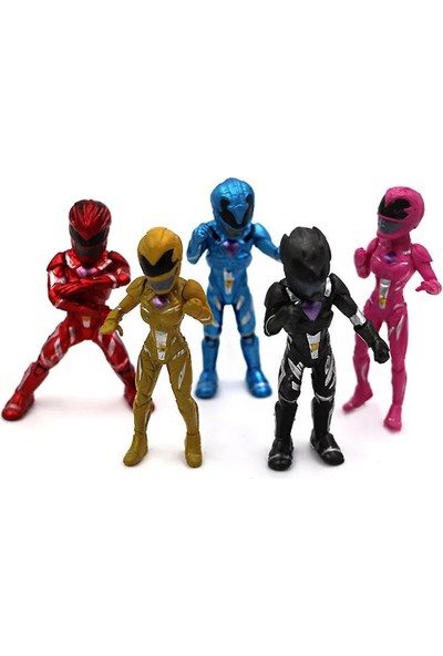 5 Adet Şekil Seti Güç Rangers Serin Ayakta Oyuncak Bebek Anime Koleksiyonu 5 Adet Şekil Seti Güç Rangers Serin Ayakta Oyuncak Bebek Anime Koleksiyonu