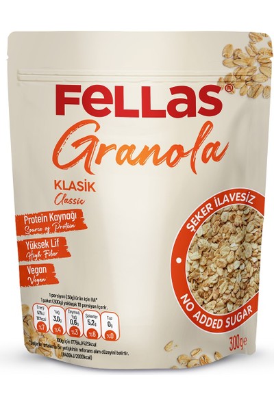 Fellas Granola - Klasik 300 gr Fellas Granola - Klasik 300 gr