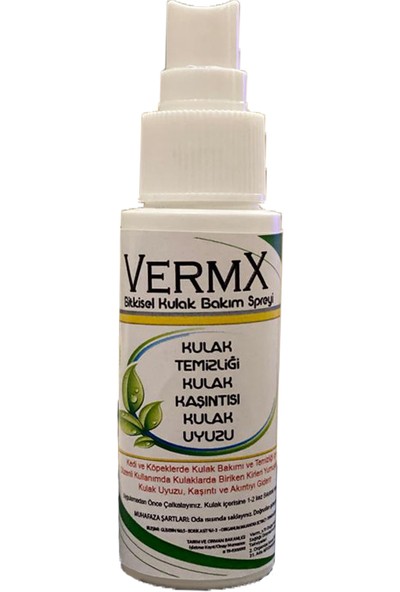 Vermx Kedi Köpek Kulak Bakımı Temizleme Spreyi Kaşıntı Akıntı Kulak Uyuzu Doğal Sprey Vermx Kedi Köpek Kulak Bakımı Temizleme Spreyi Kaşıntı Akıntı Kulak Uyuzu Doğal Sprey
