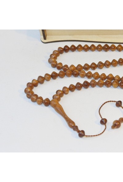 Sağlar El Sanatları 99'luk Beyzi Kesim Mısır Kuka Orta Iri 1. Sınıf Işçilik & Ahşap Tesbih Kutusu