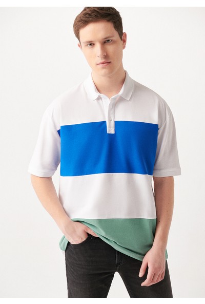 Polo Yaka Blok Renk Tişört Polo Yaka Blok Renk Tişört