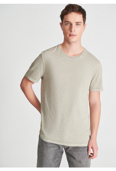 Lux Touch Haki Basic Tişört