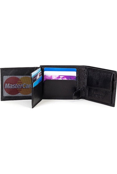 Strong Erkek Deri Siyah Cüzdan , Kartlık Portföy Pratik Cüzdan NP6215