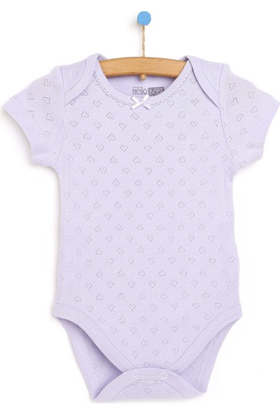 Hello Baby Hellobaby Jakarlı Kısa Kol Body Hello Baby Hellobaby Jakarlı Kısa Kol Body