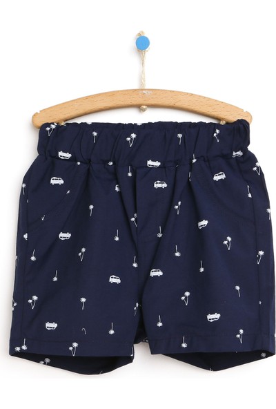 Overdo Love Holiday Karavan Palmiye Baskılı Denim Şort Overdo Love Holiday Karavan Palmiye Baskılı Denim Şort