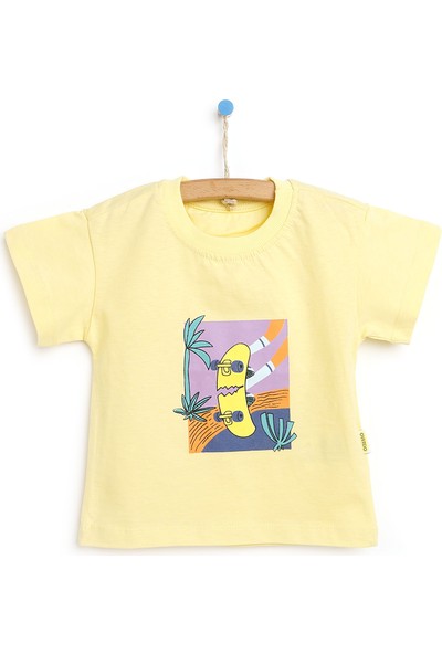 Overdo Love Holiday Kaykay Baskılı Tshirt Overdo Love Holiday Kaykay Baskılı Tshirt