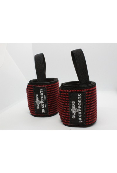 Şk Supports Fitness Crossfit Body Ağırlık Destek Bilekliği Siyah-Kırmızı Işlemeli (2 Adet) ŞK-123 Şk Supports Fitness Crossfit Body Ağırlık Destek Bilekliği Siyah-Kırmızı Işlemeli (2 Adet) ŞK-123