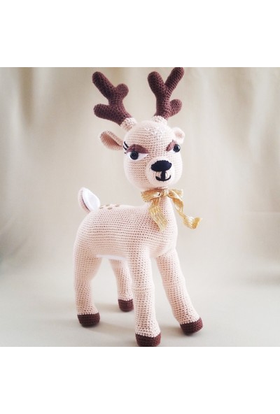 Des Biens Amigurumi Geyik, Amigurumi Oyuncak, Ren Geyiği, Yılbaşı Geyiği, El Yapımı Oyancak, Örgü Oyuncak
