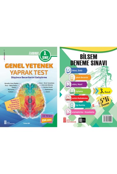 Ata Yayıncılık Ata 3. Sınıf Bilsem Sınavlarına Hazırlık Test + 5 Li Deneme Sınavı Ata Yayıncılık Ata 3. Sınıf Bilsem Sınavlarına Hazırlık Test + 5 Li Deneme Sınavı