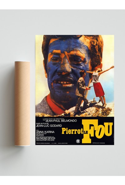 Pierrot Le Fou Fransızca Poster