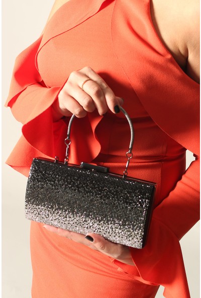 Rovigo Çapraz Siyah Abiye Çanta