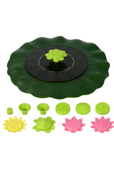 Fairy 6V 1W Güneş Çeşmesi Lotus Yaprağı Şekli Çiçek Tipi (Yurt Dışından)