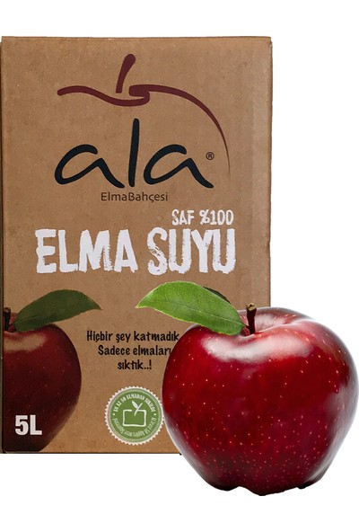 Ala Saf %100 Kırmızı Elma Suyu - 5litre Ala Saf %100 Kırmızı Elma Suyu - 5litre