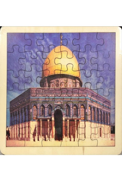 Edutoys Mukaddes Yerler Kubbet-Ül Sahra Ahşap Puzzle 33X33 cm