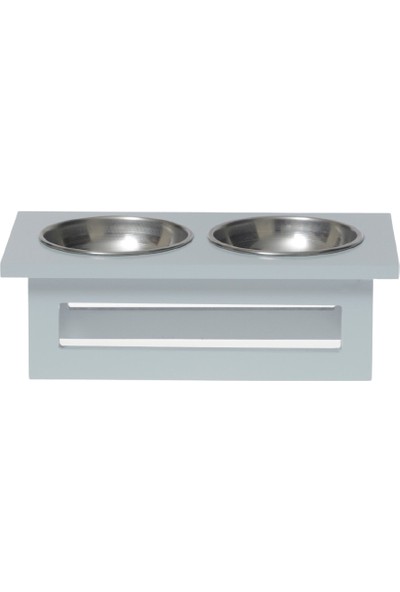 Woodenby Ahşap Kedi-Köpek (Küçük Irk) Çelik Kaseli Mama ve Su Kabı Woodenby Ahşap Kedi-Köpek (Küçük Irk) Çelik Kaseli Mama ve Su Kabı