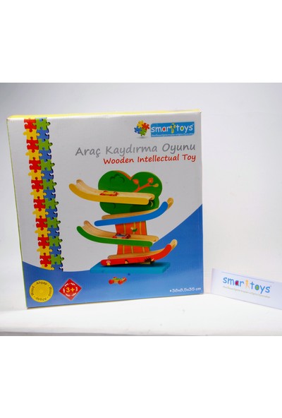 Smart Toys Ahşap Araç Kaydırma Oyunu