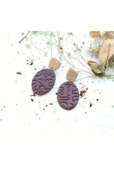 Tan Clay Design Tan Clay Tasarım Kil Küpe