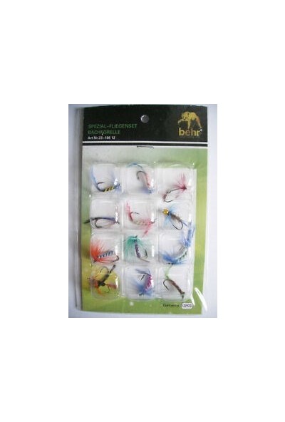 Behr Fly Fliegen Set Yapay Sinek 12'li