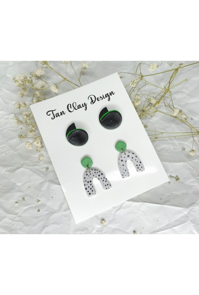 Tan Clay Design Tan Clay Tasarım Kil Küpe