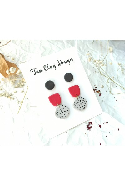 Tan Clay Design Tan Clay Tasarım Kil Küpe