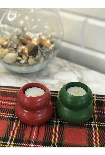 Parla Tealight 2'li Mumluk Obje Kırmızı-Yeşil Bubble PS3938 Parla Tealight 2'li Mumluk Obje Kırmızı-Yeşil Bubble PS3938