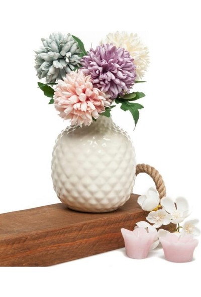 Parla Dekoratif Vazo Beyaz Sera PS3913