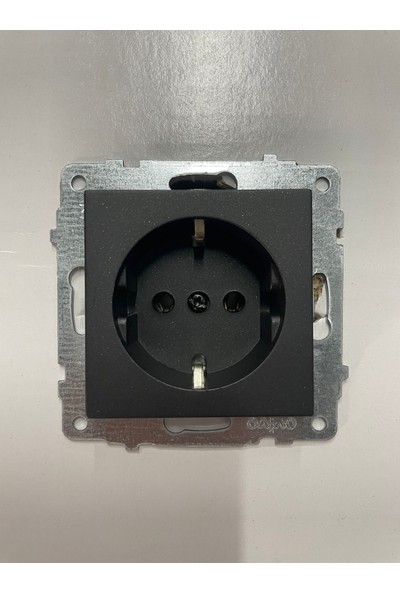 Viralighting Ovivo Grano Siyah Topraklı Priz (Çerçevesiz) Viralighting Ovivo Grano Siyah Topraklı Priz (Çerçevesiz)