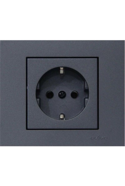 Ovivo Füme Topraklı Priz