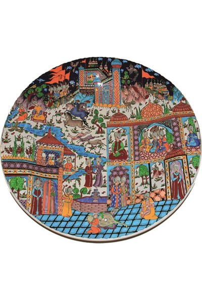 Osmanlı Minyatür Desenli Tabak