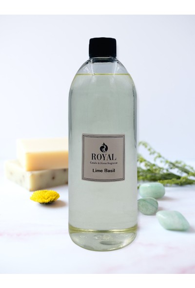 Royal Mum Lime Basil Çubuklu Oda Kokusu (Reed Diffuzer) Yedek Dolum Şişesi 500 ml