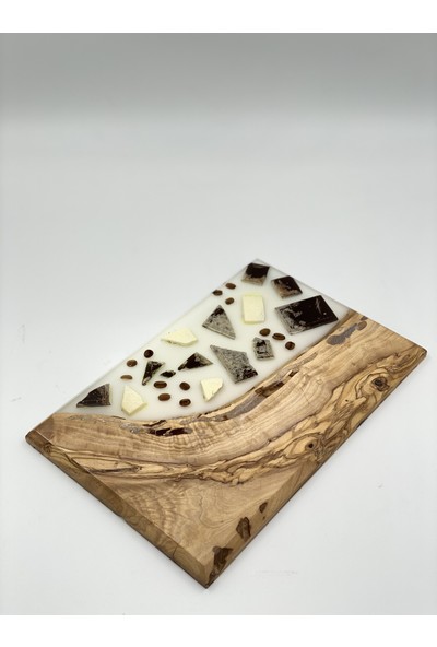 Bu Bir Sanat Epoksi Sunum Tepsisi-Çikolatam