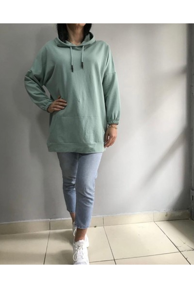 Kadın Mint Yeşili Sweatshirt