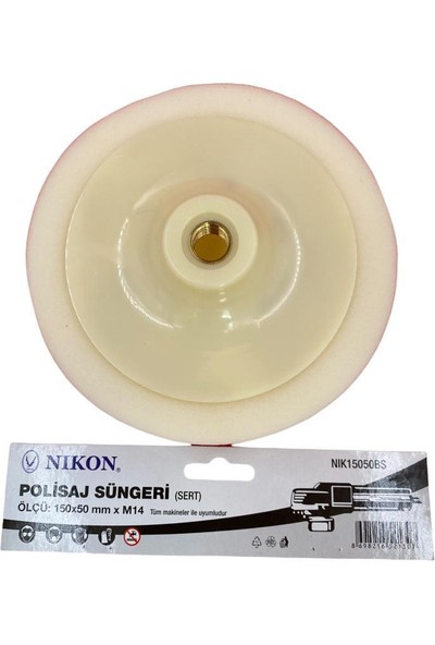 Nikon 15050BS Polisaj Süngeri 150 mm Beyaz Sert Nikon 15050BS Polisaj Süngeri 150 mm Beyaz Sert