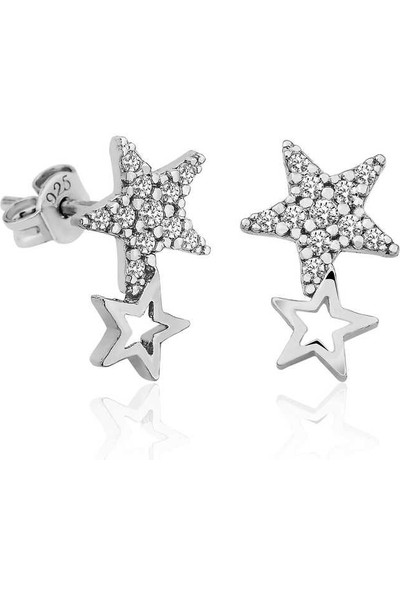 Jewel Gümüş Yıldız Kayması Bayan Küpe