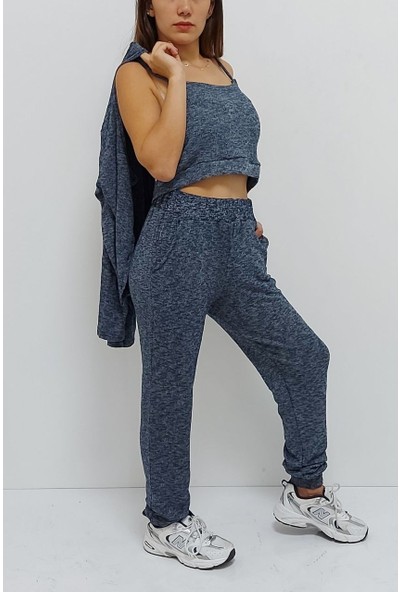 Nocna Fashion 3'lü Triko Takım Mavi NCA43MAVI