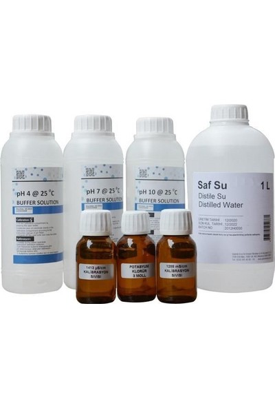 Ph Iletkenlik Ölçer Bakım ve Kalibrasyon Seti 7 Parça