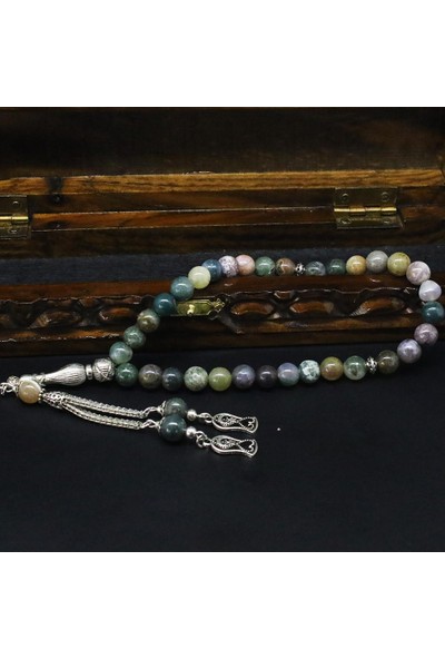 Hint Akiği Doğal Taş Tesbih Hint Akiği Doğal Taş Tesbih