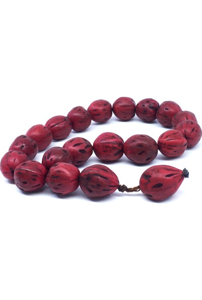 Kırmızı Renkli Andız Ağacı Tesbih