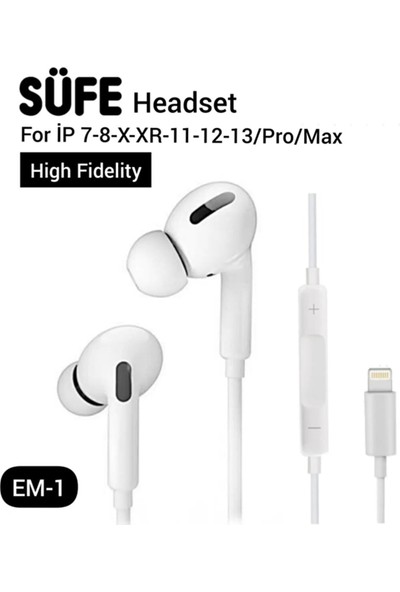 SÜFE Apple iPhone 7-8-9-X-Xr-11-12-13/pro/max Bt Pro Kulaklık