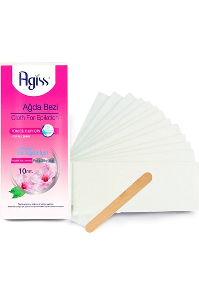 Agiss 10 M Ağda Bezi Kesimli ve 1 Spatulalı