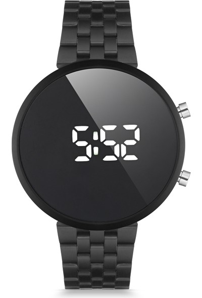 Dekula Siyah Metal Kordon Led Dijital Unisex Kol Saati 2.39