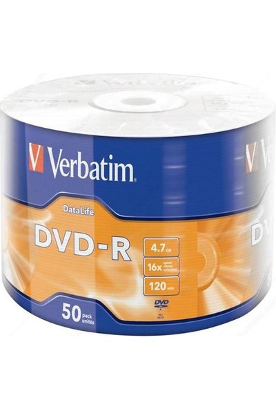 Verbatim Verbatim Dvd-R 4.7 GB 16X 50 Li 69700 Verbatim Verbatim Dvd-R 4.7 GB 16X 50 Li 69700