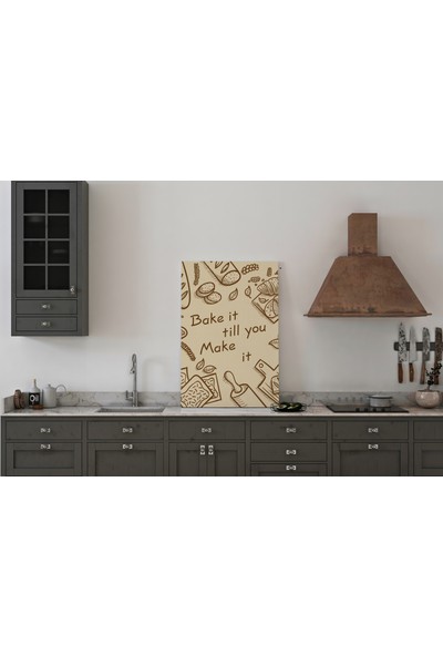 Canvas Burada Bakery Sözlü Tablo