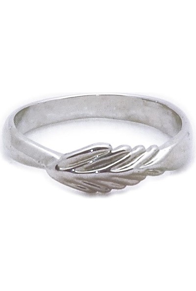 Aydın Bijuteri Aydın Bijüteri Tüy Desenli Eklem Yüzüğü Silver Aydın Bijuteri Aydın Bijüteri Tüy Desenli Eklem Yüzüğü Silver