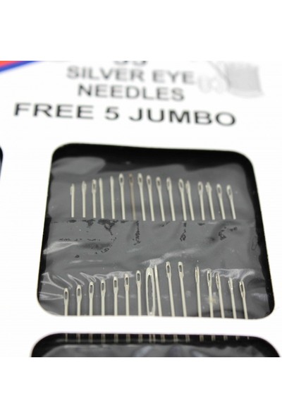 Bidolu Iğne Seti Mc 55 Silver Eye Needles Kör Iğnesi Bidolu Iğne Seti Mc 55 Silver Eye Needles Kör Iğnesi