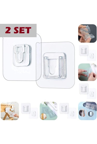 Cmt Geçmeli Klips Eşya Sabitleme Askısı 2 Set Cmt Geçmeli Klips Eşya Sabitleme Askısı 2 Set