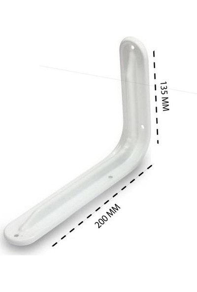 Beşel Lüks Raf Altı (Beyaz) 135*200 No: 6*8 mm Raf Ayağı 12 Adet Beşel Lüks Raf Altı (Beyaz) 135*200 No: 6*8 mm Raf Ayağı 12 Adet